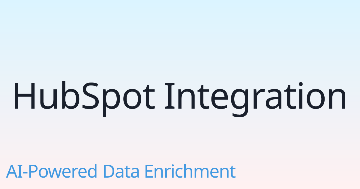 HubSpot Integration - PromptLoop
