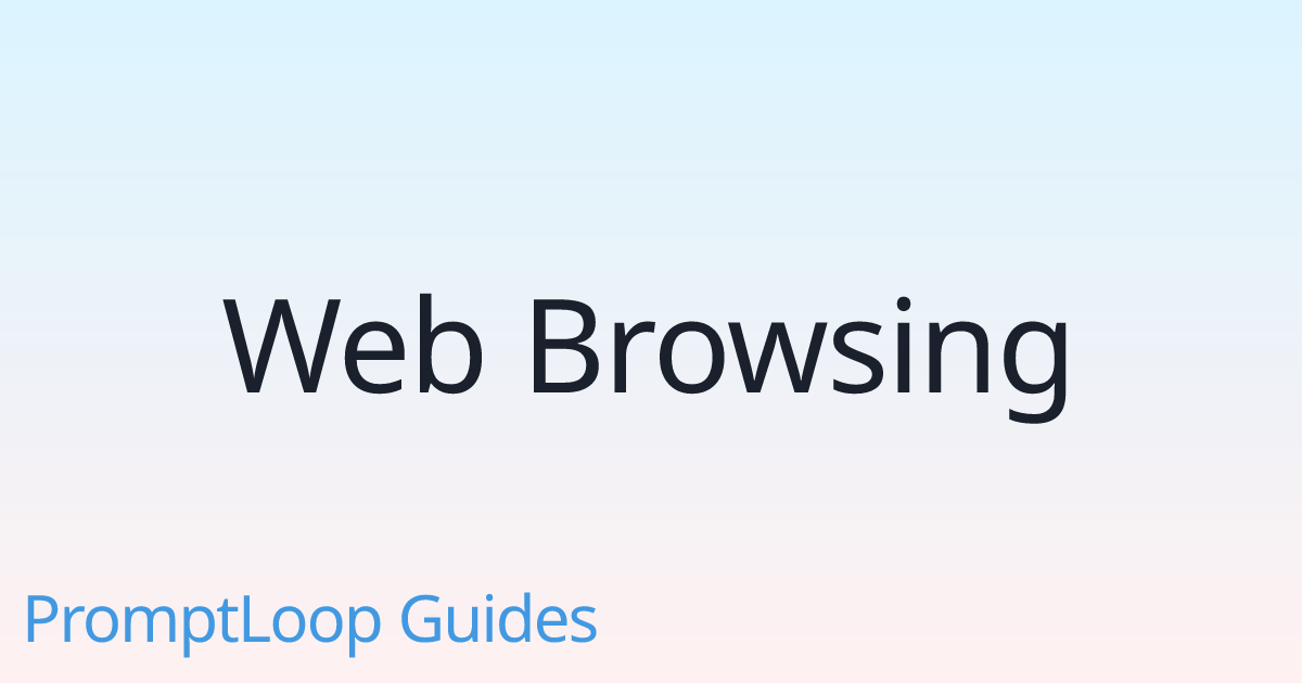 Web Browsing